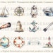 24 Watercolor Nautical Clipart, PNG, Sea Clipart, Ocean Clipart ...