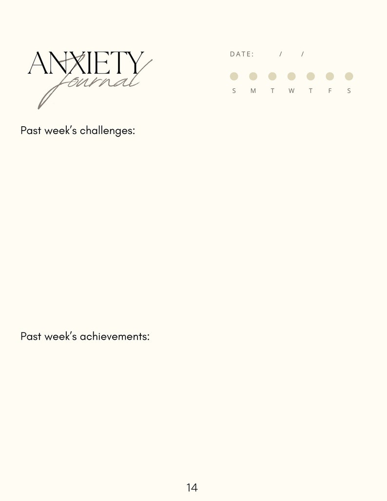 Anxiety Journal Bundle, Mental Health Workbook, Guided Journal Prompts ...