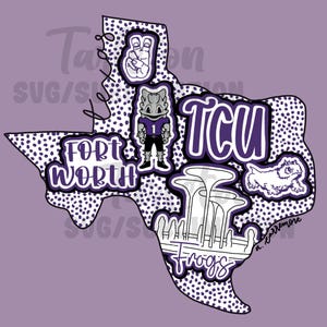 TCU Sumblimation Download File - Etsy