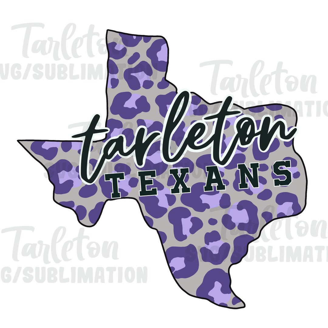 Tarleton Texans Cheetah Print Digital Download File - Etsy