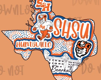 Sam Houston State University (SHSU) Burnt Wood Flag - Etsy