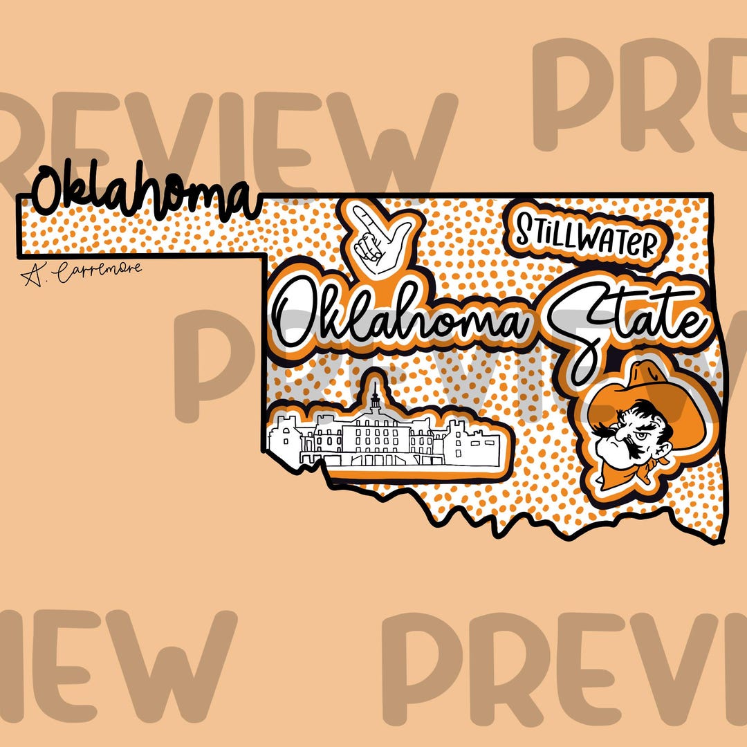 Oklahoma State University Sublimation and Digital Download File - Etsy