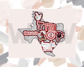 Texas Tech Embroidery - Etsy