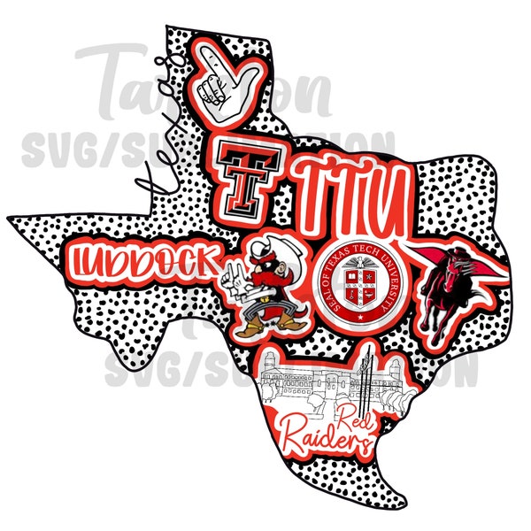 Texas Tech University Svg File - Etsy