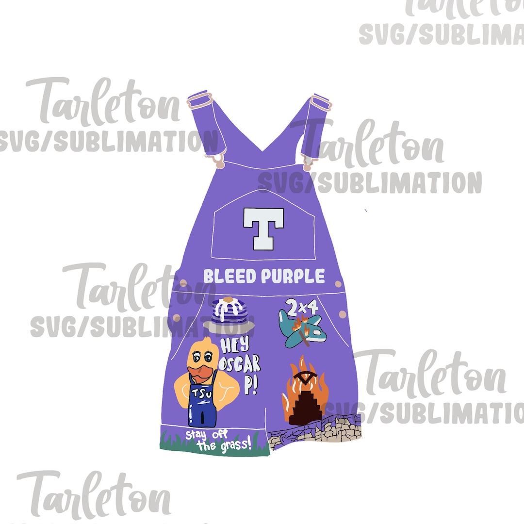 Tarleton Overalls Digital Sublimation and Svg Download - Etsy