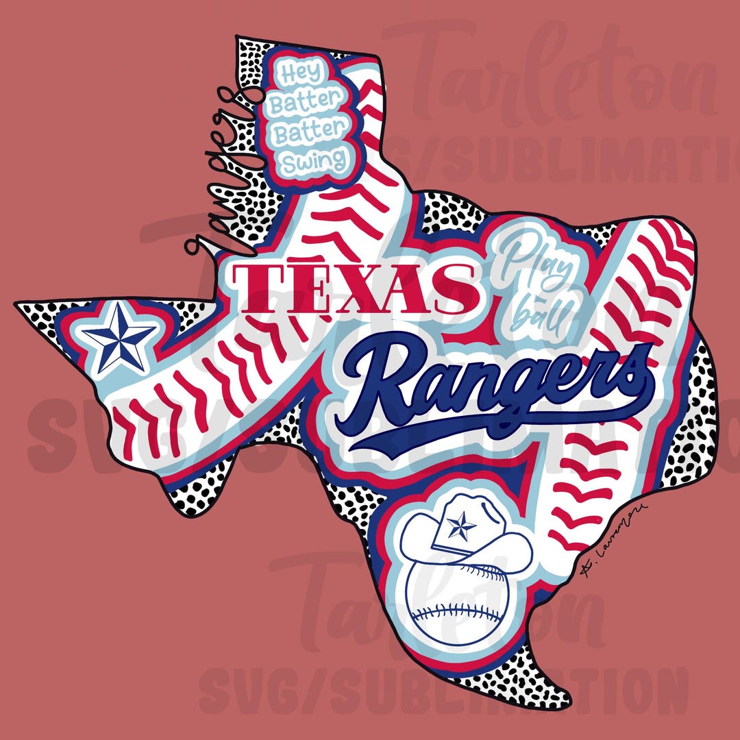 Texas Baseball Sublimation Digital Download File - Etsy