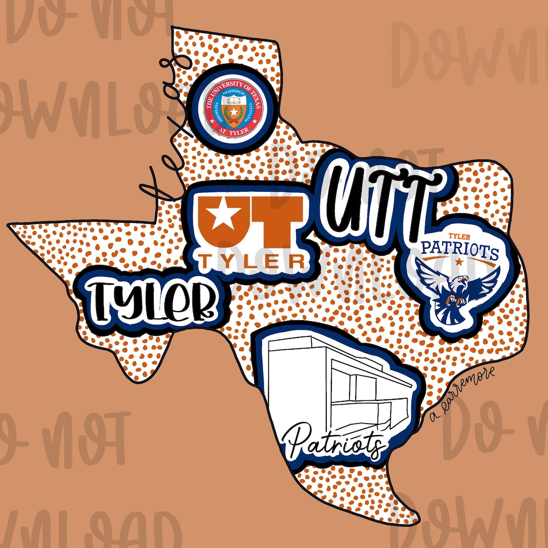 UT Tyler Texas Sublimation Adn Digital Download File - Etsy