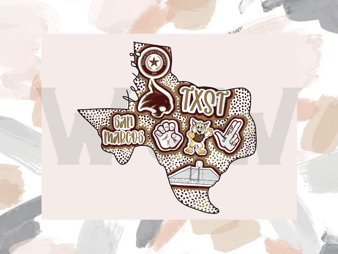 Texas State University Sublimation and Digital Download File - Etsy