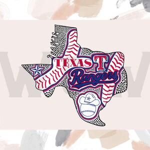 Texas Baseball Sublimation Digital Download File - Etsy