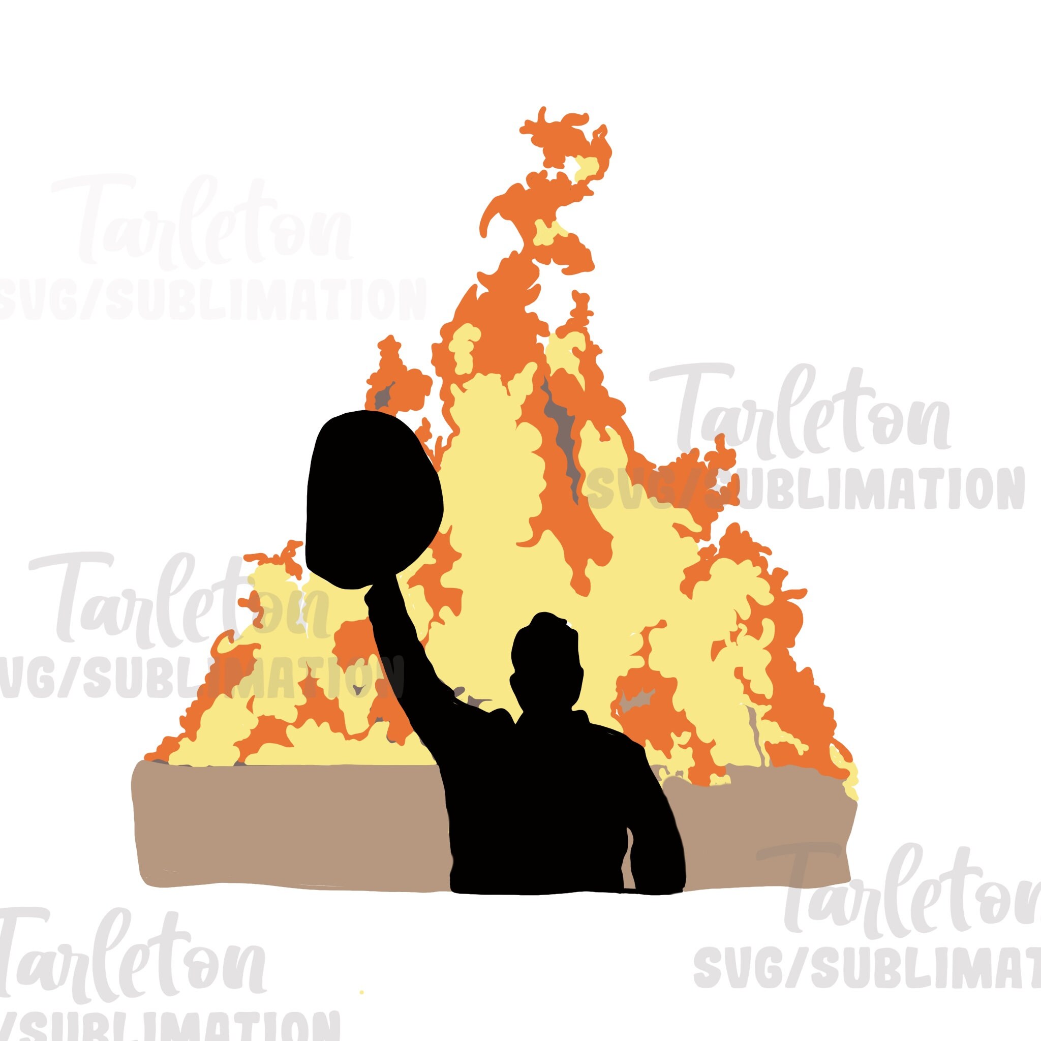 Tarleton Bonfire Sublimation and and Svg Digital Download - Etsy