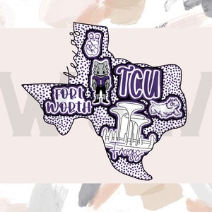 TCU Sumblimation Download File - Etsy
