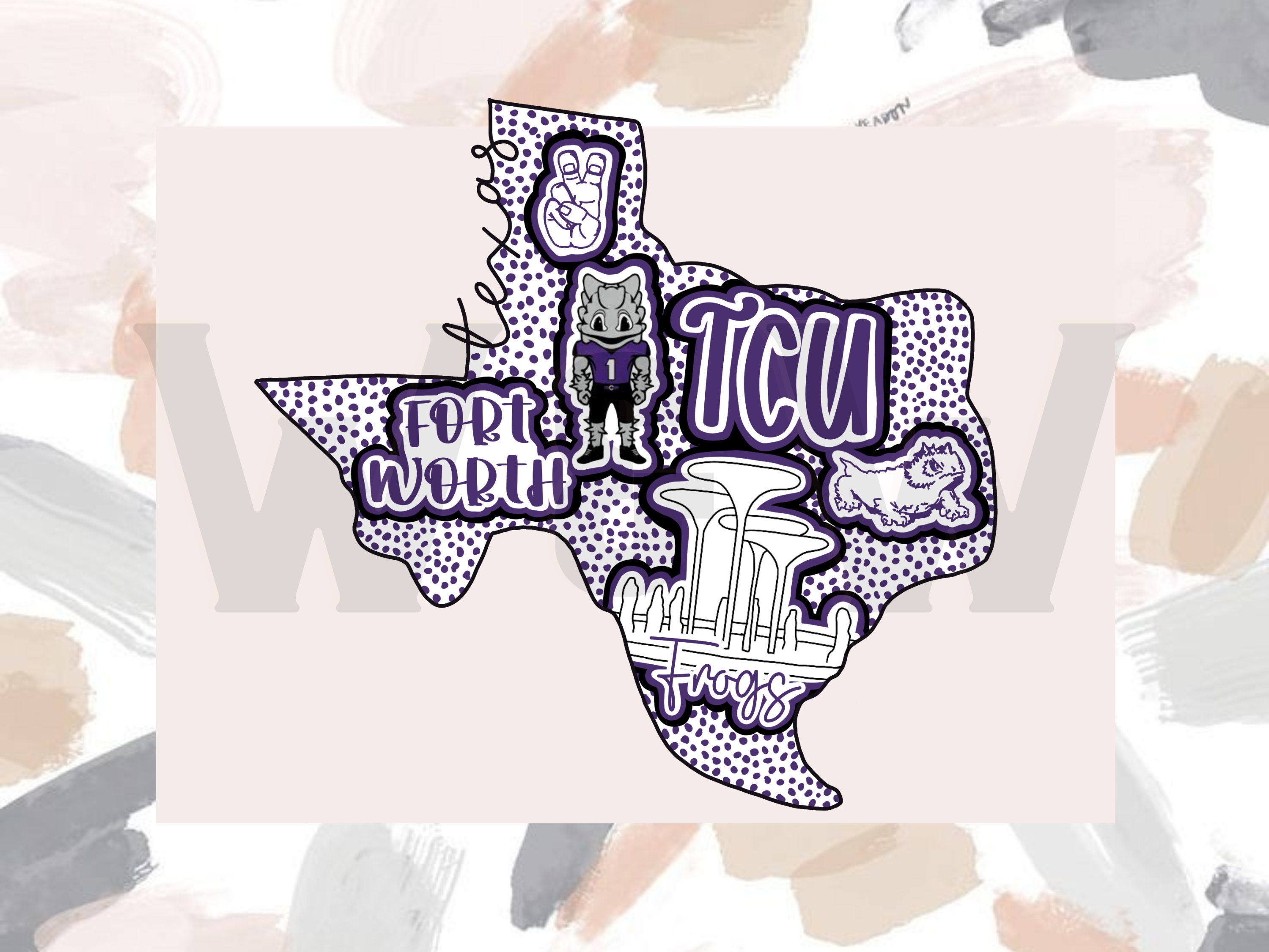 TCU Sumblimation Download File - Etsy