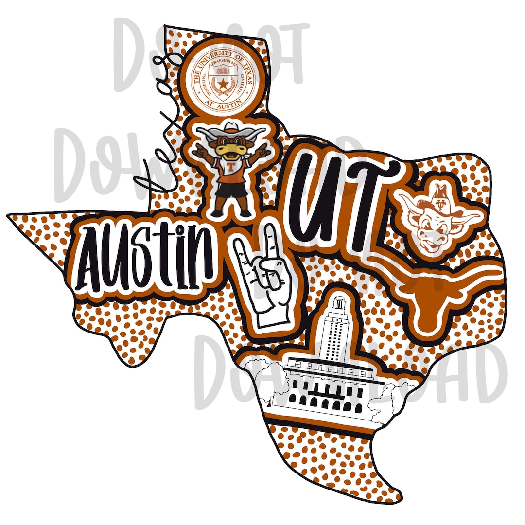 University of Texas Austin Digital Download and Sublimation File - Etsy