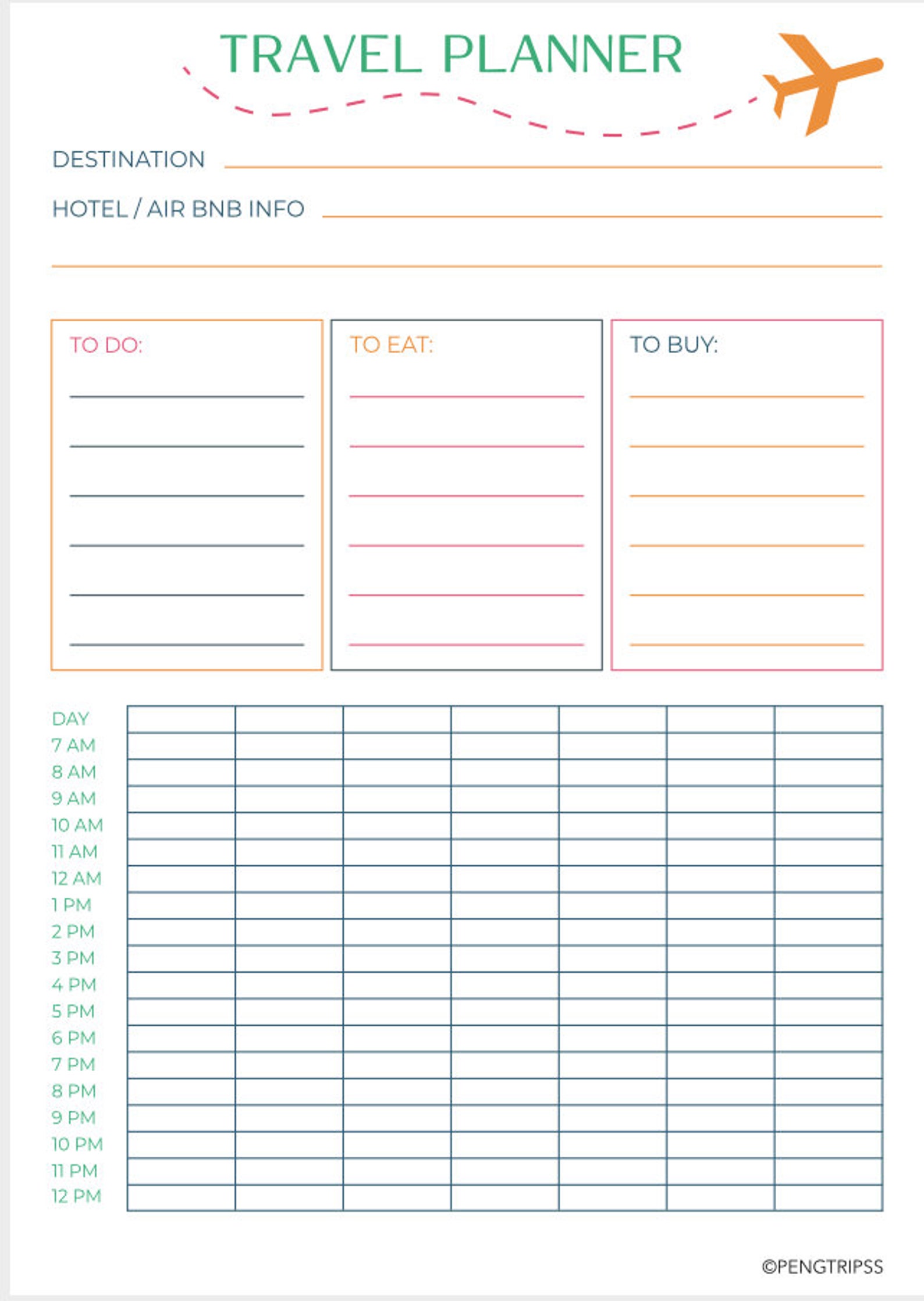 Travel Planner Bundle | Travel Checklist | Travel Packing List | Carry ...