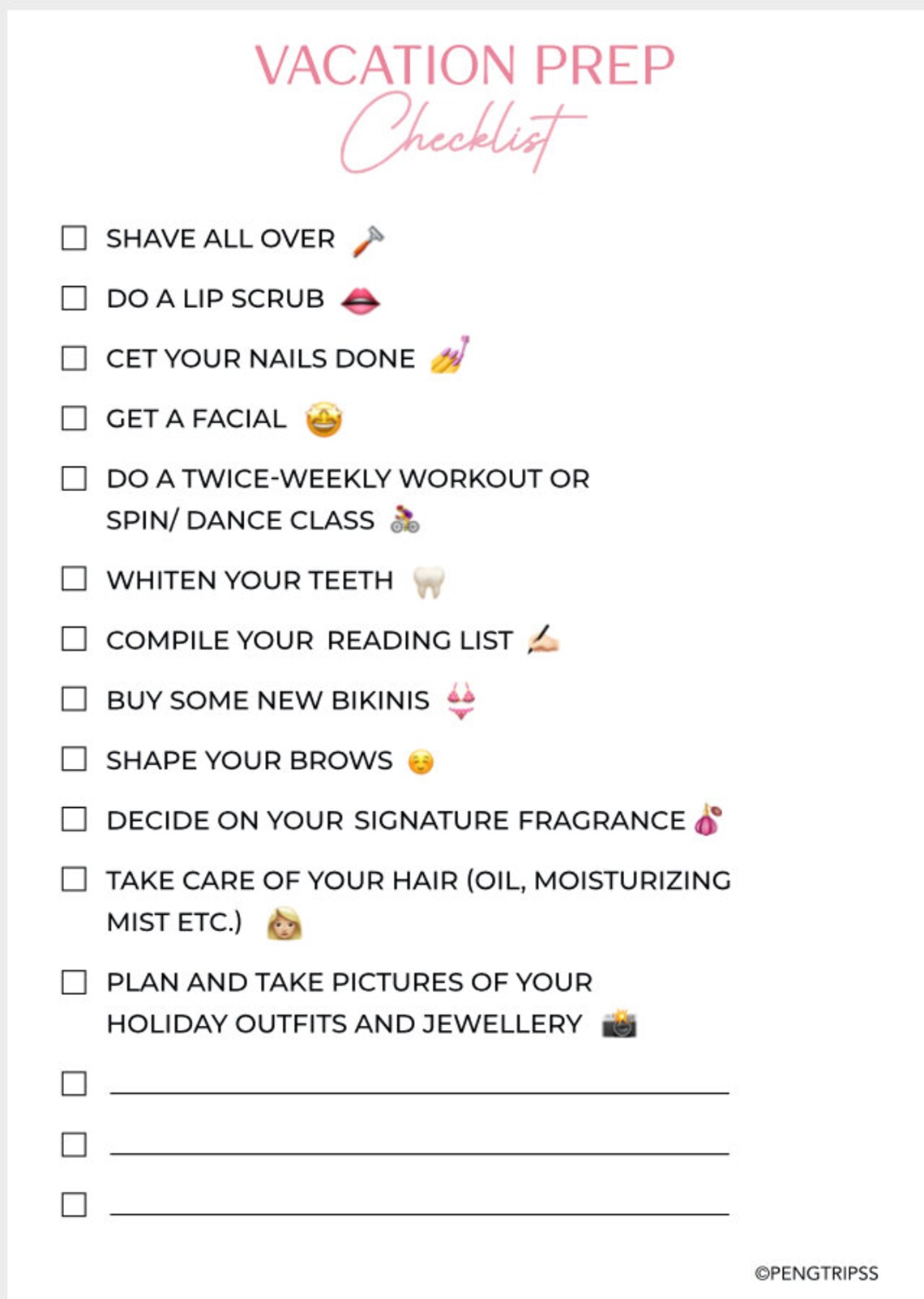 Travel Planner Bundle | Travel Checklist | Travel Packing List | Carry ...