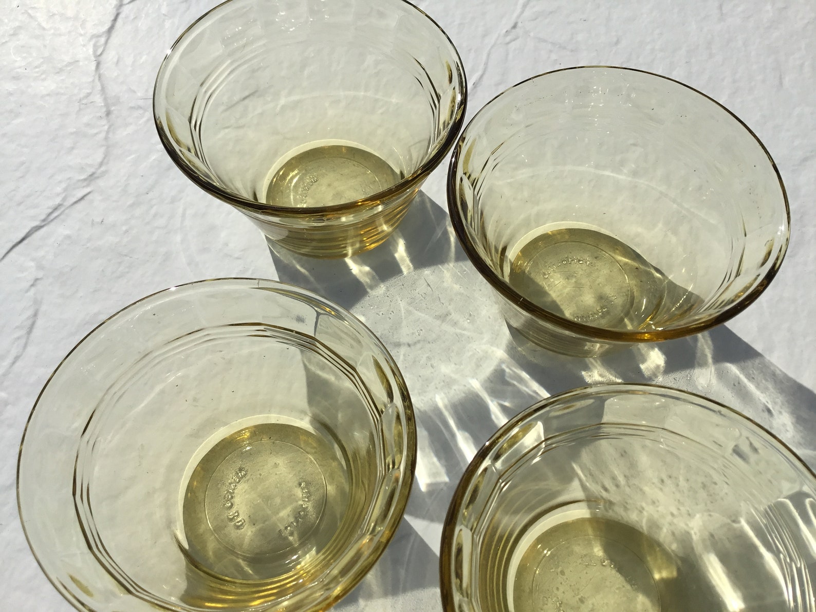 Vintage Fortecrisa Amber Custard Cups - Etsy
