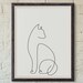 Cat Line Art, Single Line Art, One Line Drawing, Minimal Line Art, Cat ...