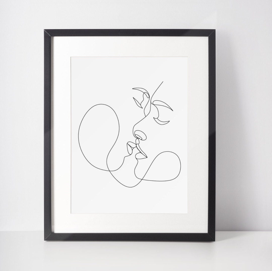 Couple Line Art, Single Line Drawing, Love Line Art, Abstract Couple ...