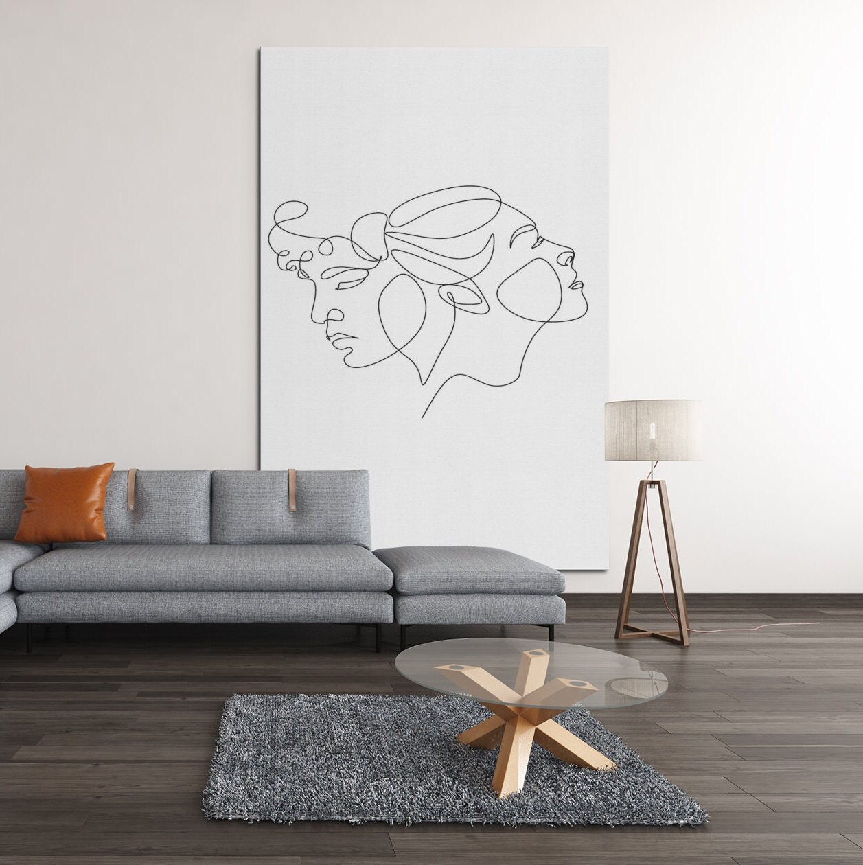 Abstract Couple Line Art, Single Line Art, Couple Line Drawing, One ...