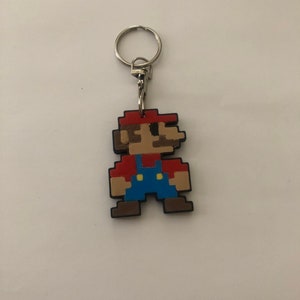 8bit Mario Keychains - Etsy