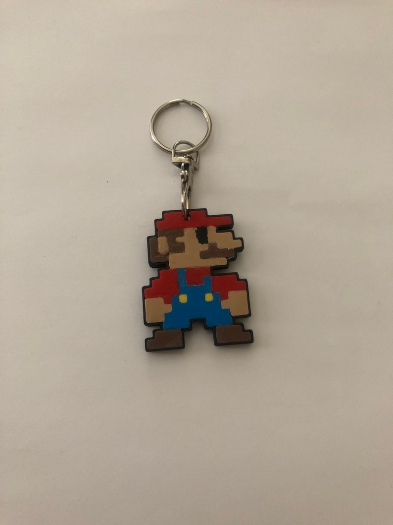 8bit Mario Keychains - Etsy