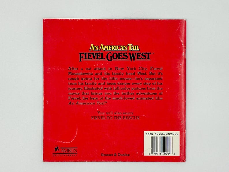 An American Tail Fievel Goes West Fievel’s Journey Steven Spielberg ...