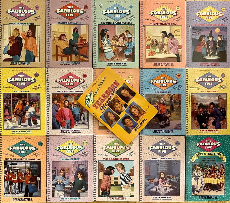 The Fabulous Five // Choose Your Book - Etsy