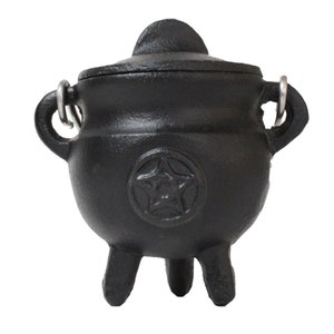 Cauldron Cast Iron With Tripod Witchcraft Kit of Cast Iron Cauldrons for Witches Wiccan Supplies ...