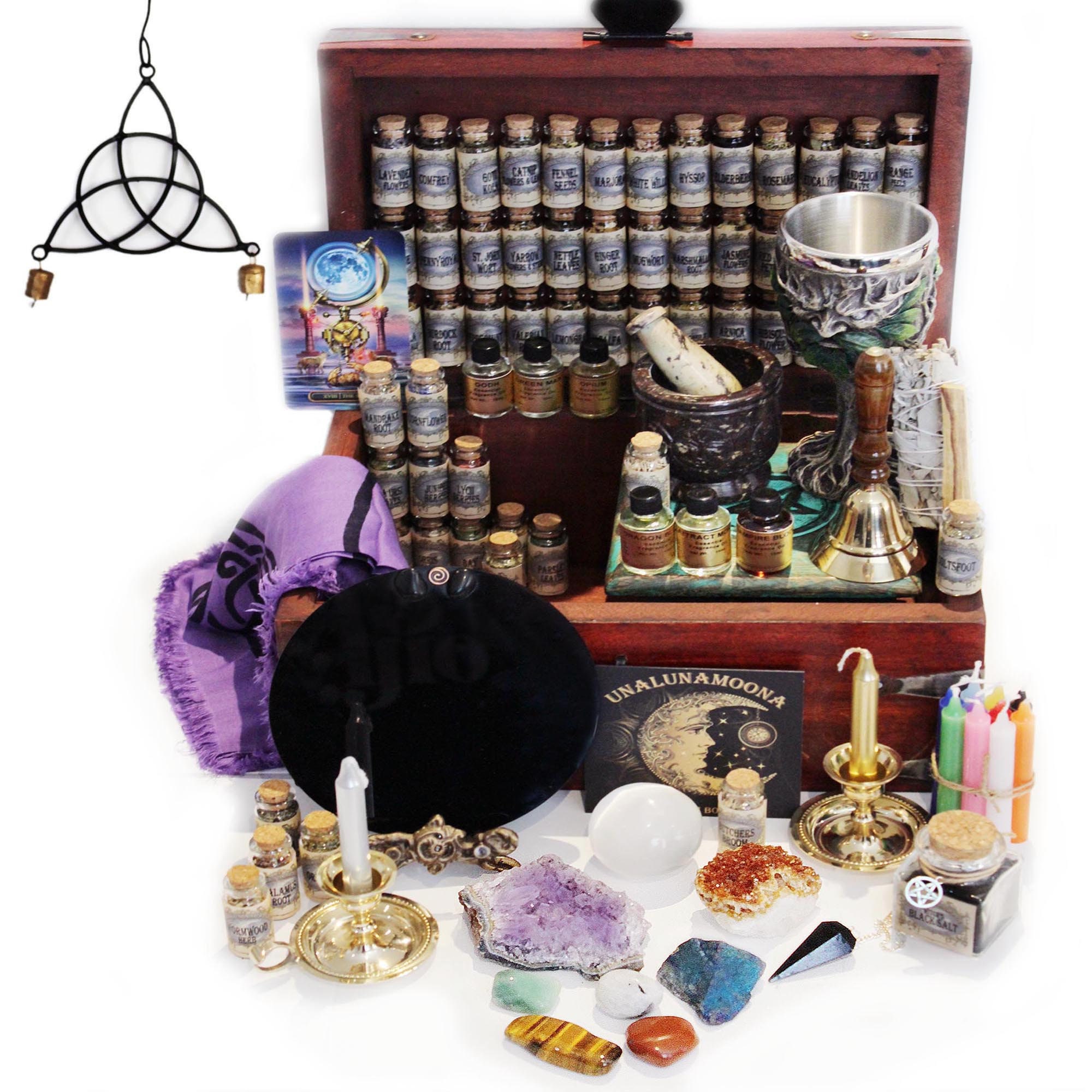 Witchcraft Kit Apothecary Kit Box With Wiccan Supplies Witch - Etsy ...