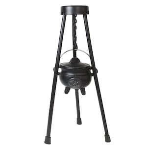 Cauldron Cast Iron With Tripod Witchcraft Kit of Cast Iron Cauldrons for Witches Wiccan Supplies ...