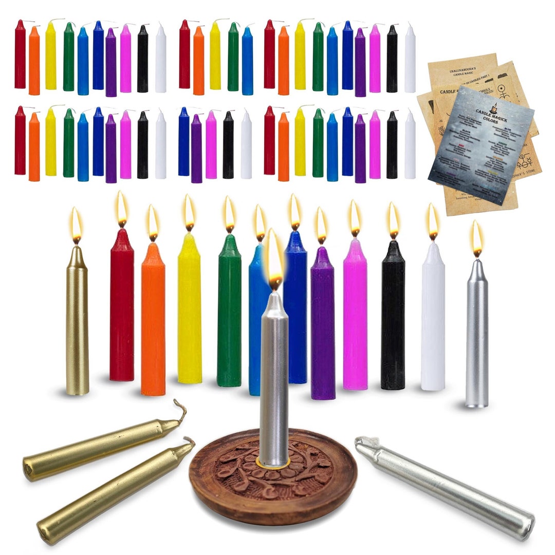 Spell Candles and Ritual Candles, Witchcraft Candles Kit, Wiccan ...