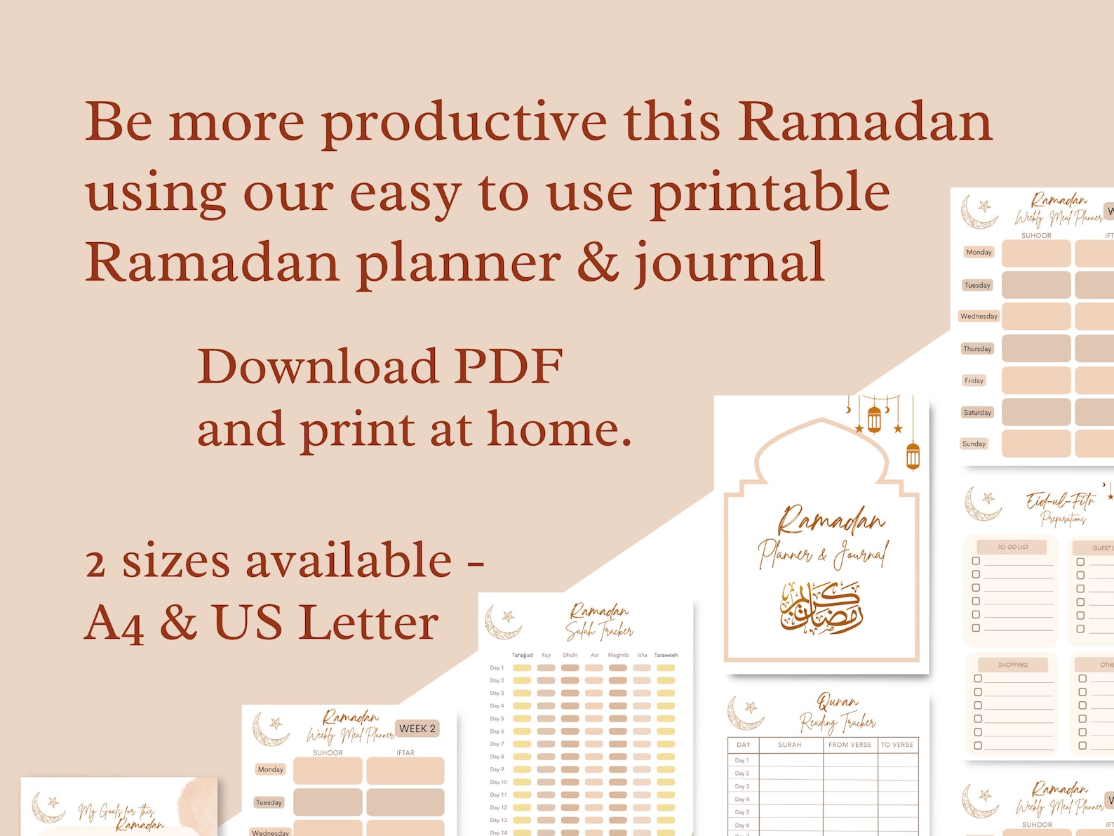 Ultimate Ramadan Planner Journal Printable Ramadan Planner PDF Download ...