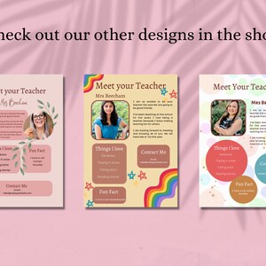 Meet the Teacher Editable Canva Template| DIY Printable Back to School ...