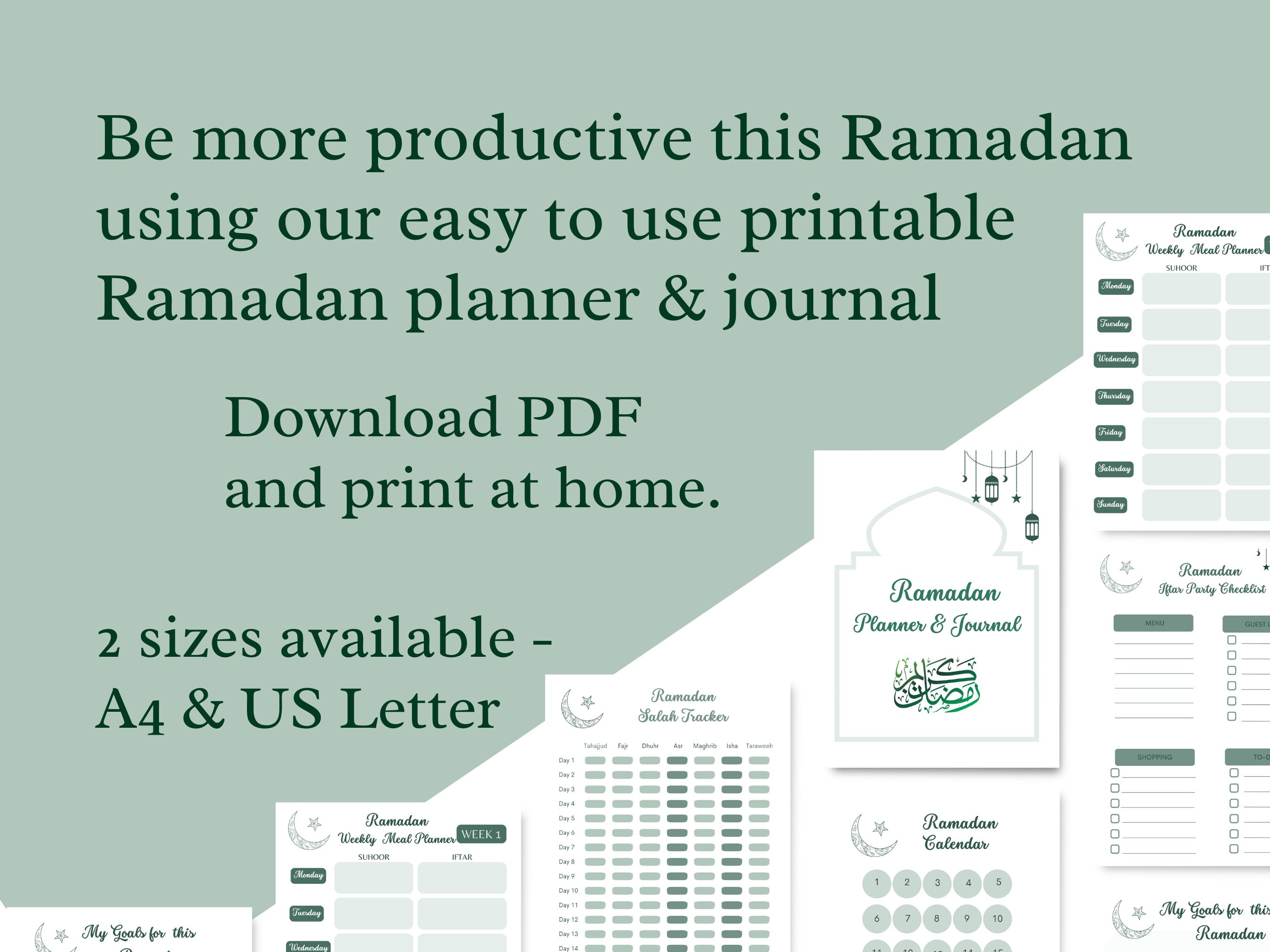 Ultimate Ramadan Planner Journal Printable Ramadan Planner PDF Muslim ...