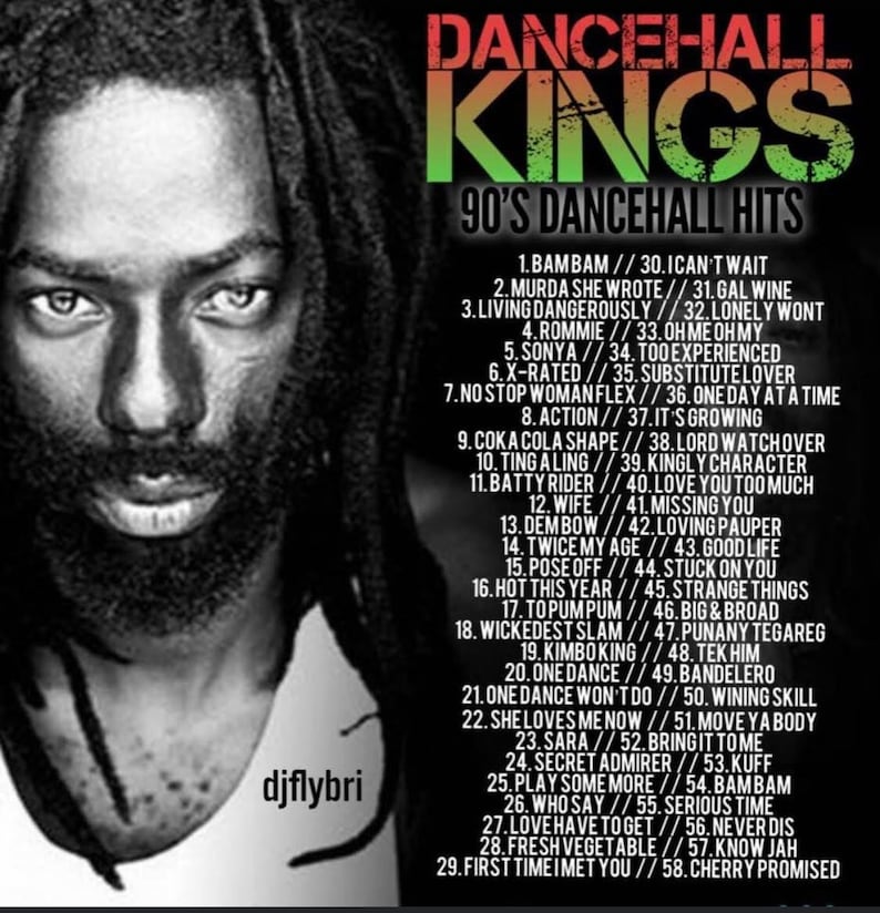 Dancehall Kings 90’s Dancehall Hits Djflybri - Etsy
