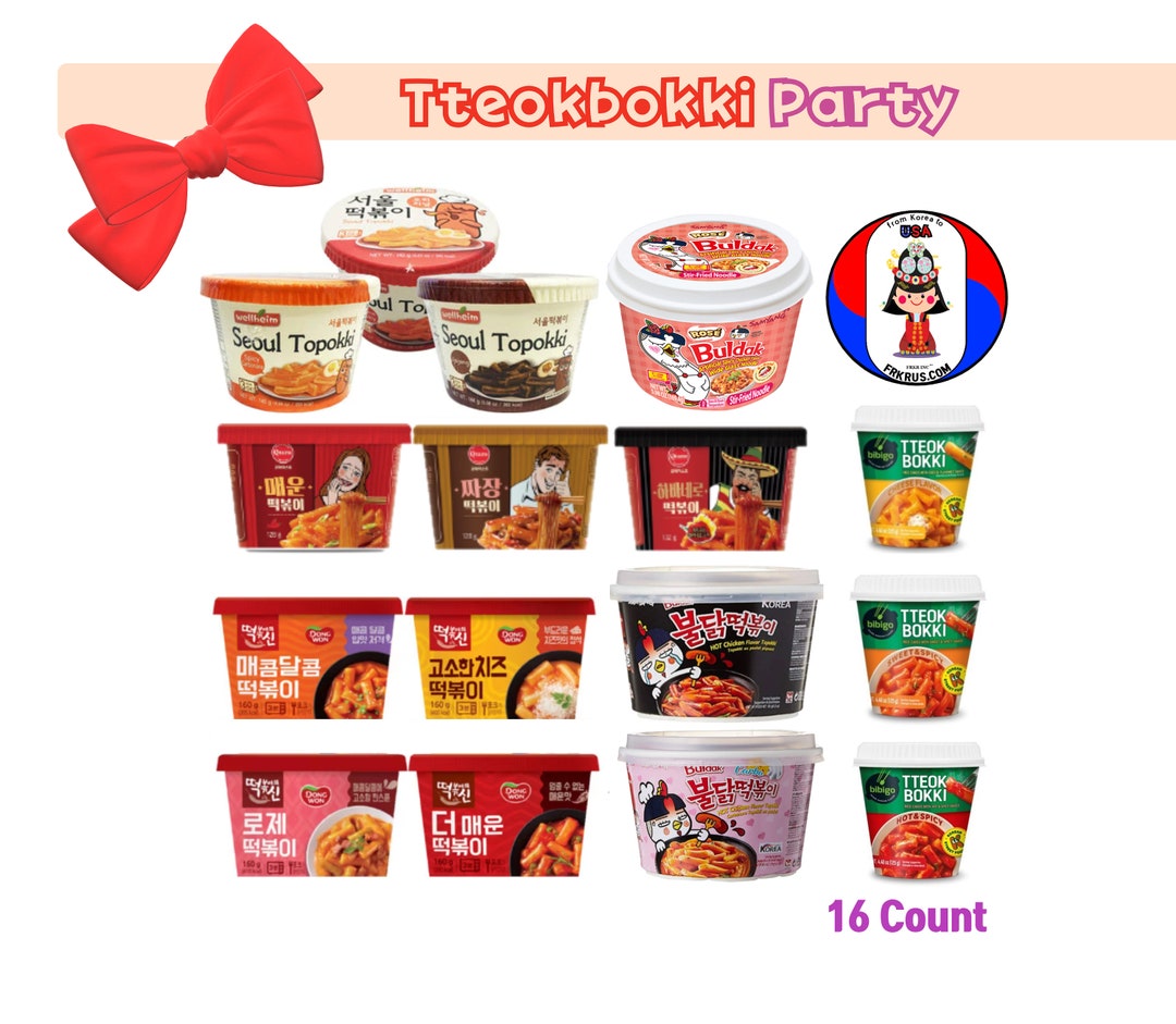 Korean Best Tteokbokki Collection Gift Box 16 Bowls - Etsy