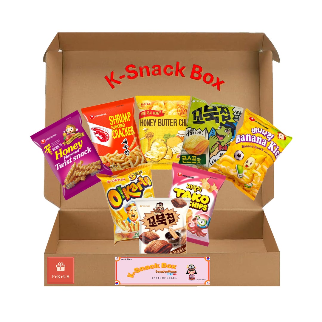 K-snack Variety Best Collection Gift Box for Kids, Family, Parents, and ...