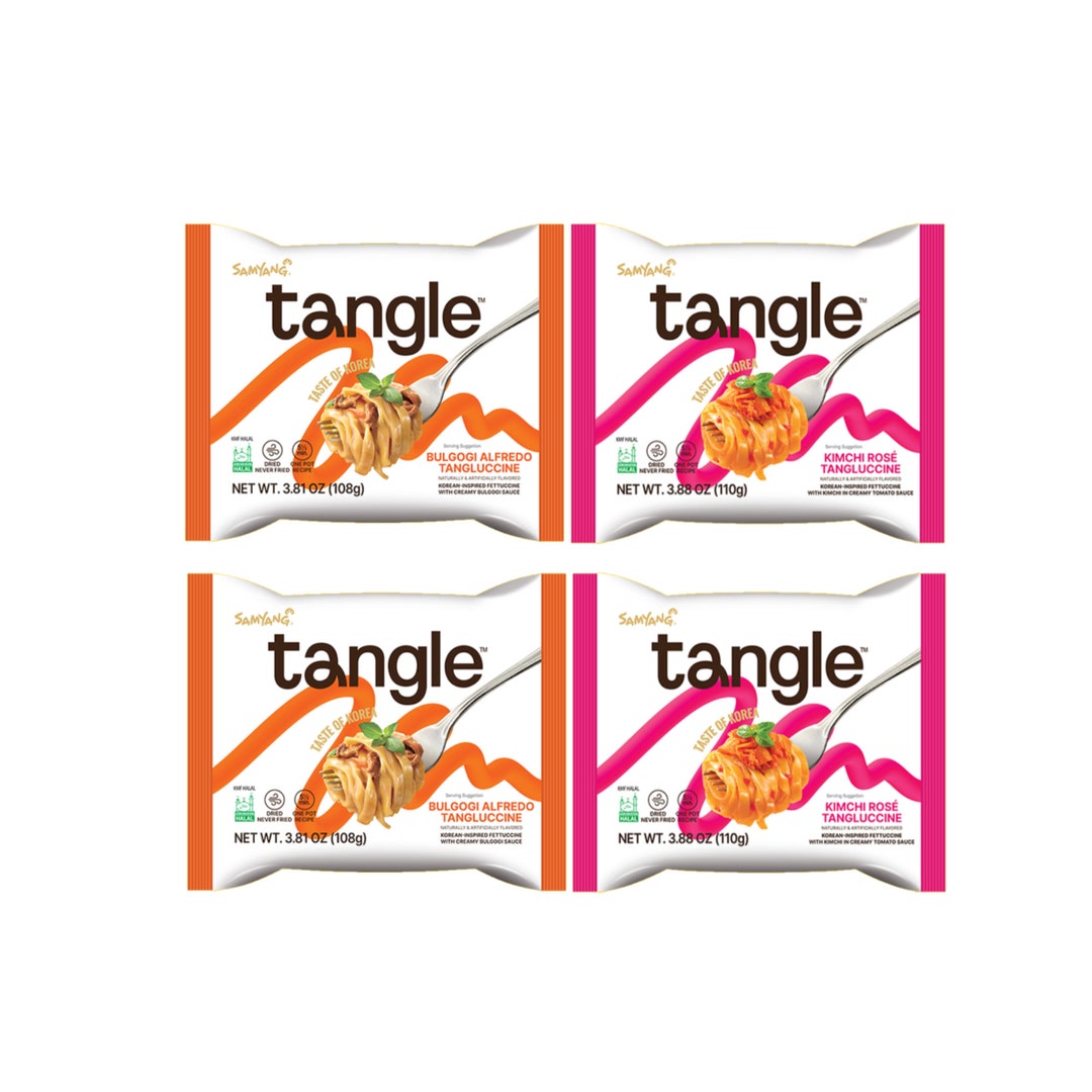 New Samyang tangle Combo BULGOGI Alfredo & KIMCHI Rose Tangluccine ...