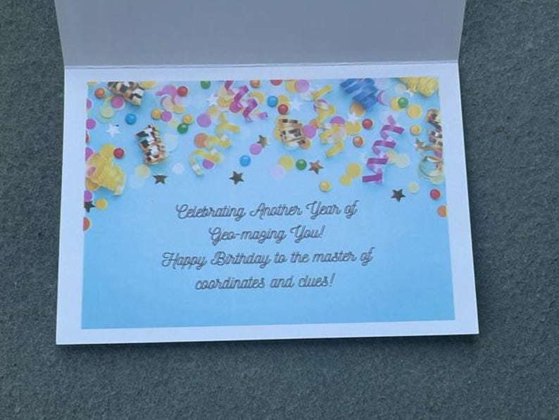 Geocaching Birthday Card Variety Pack - Etsy