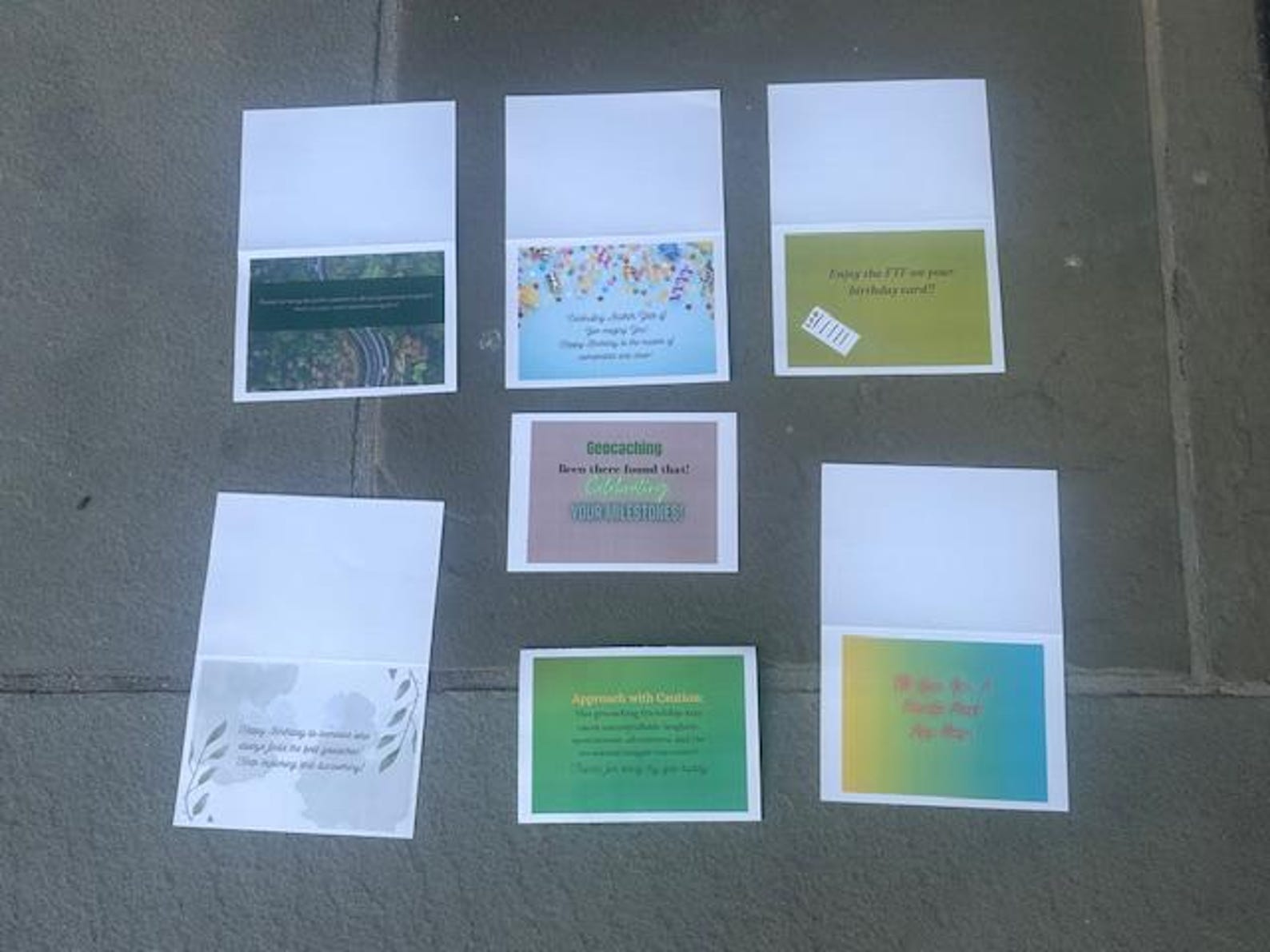 7 Cards Geocaching Greeting Card Variety Pack - Etsy