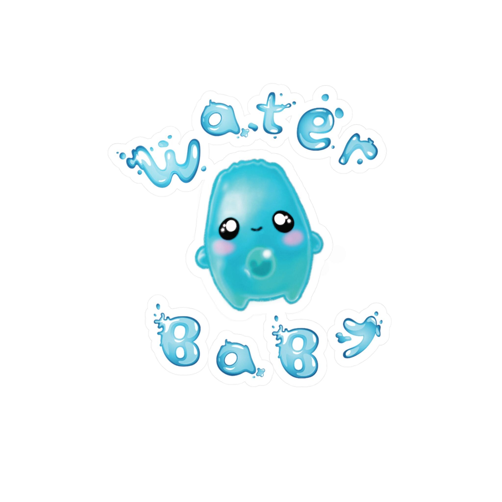 Water Sprite Vinyl Decals, Water Baby Nite Sticker for Water Bottle ...
