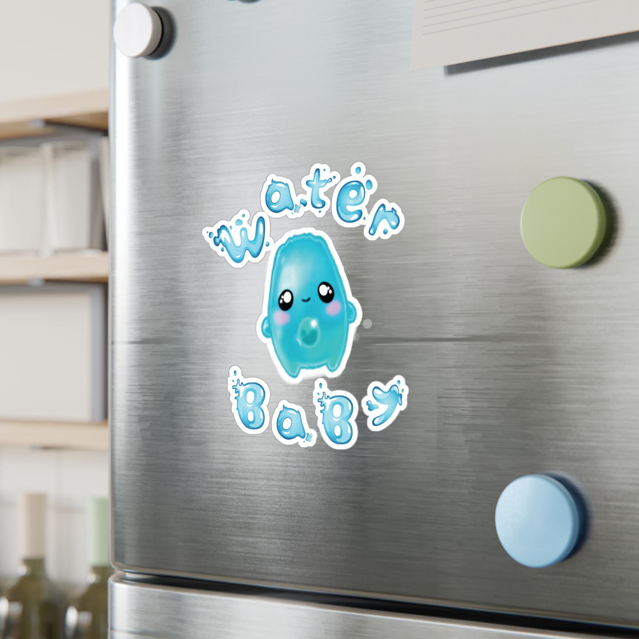 Water Sprite Vinyl Decals, Water Baby Nite Sticker for Water Bottle ...