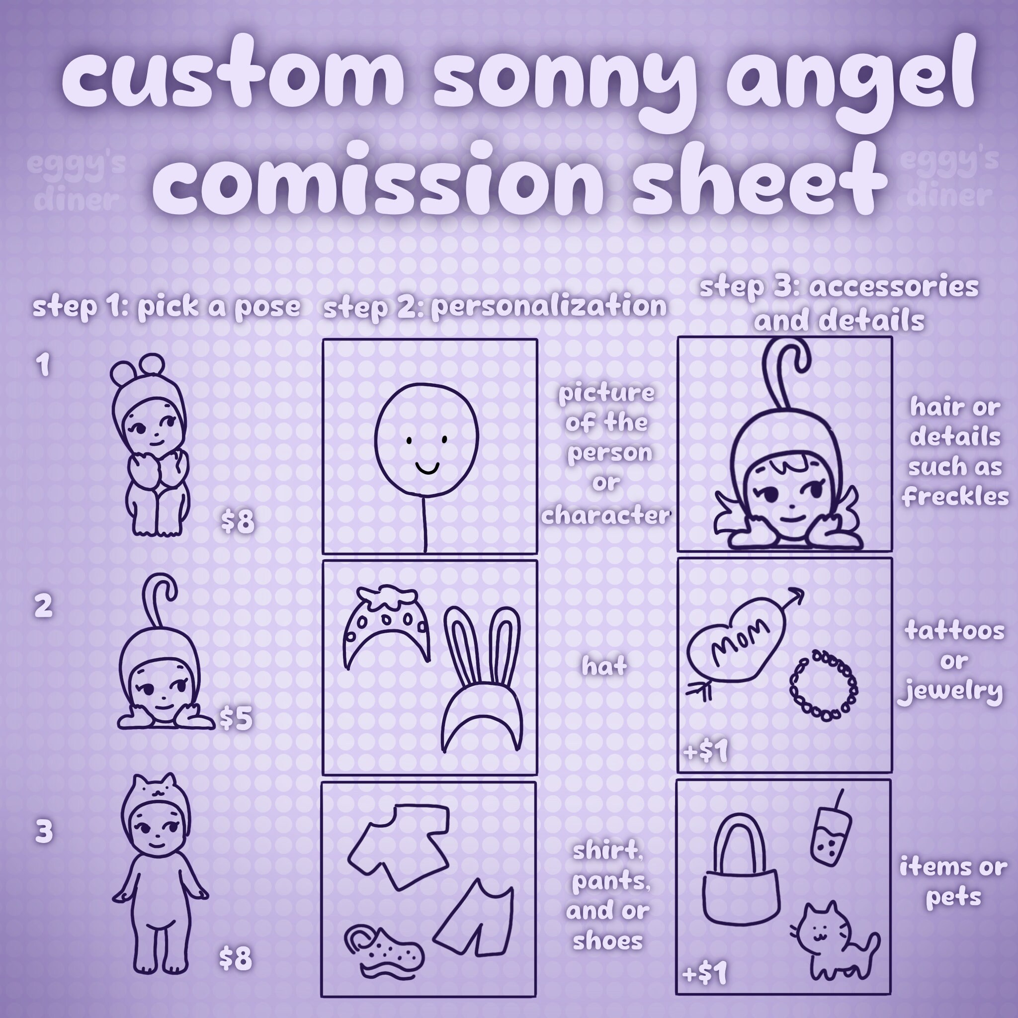 Custom Sonny Angel Drawing - Etsy