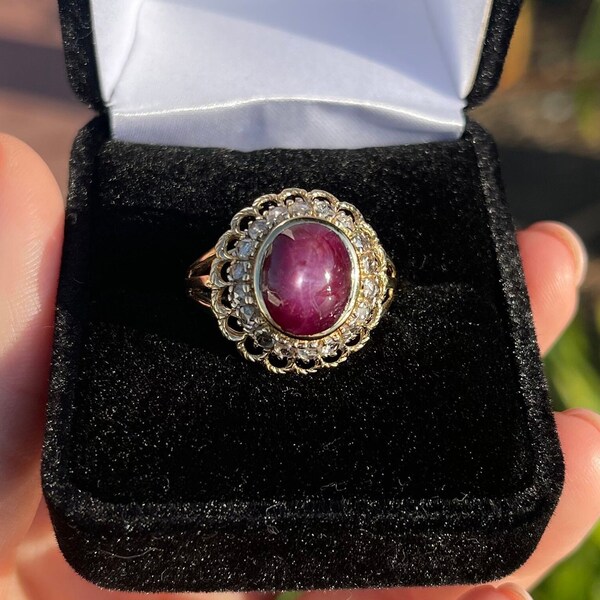 Star Ruby Ring - Etsy