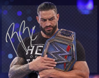 Roman Reigns Autograph Photo - Etsy