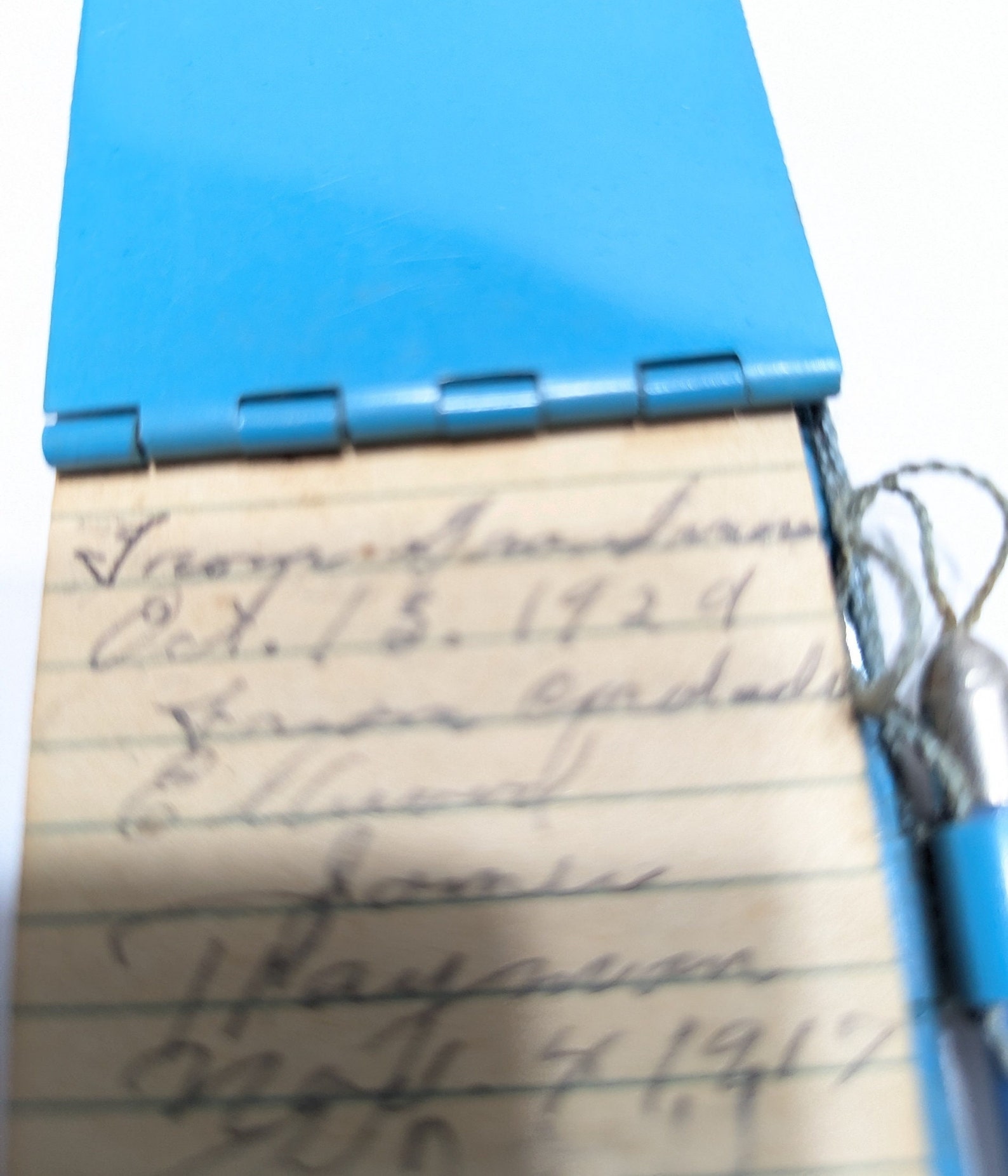 Vintage 20s Memorandum Pocket Sized Notebook With Attached Pencil ...