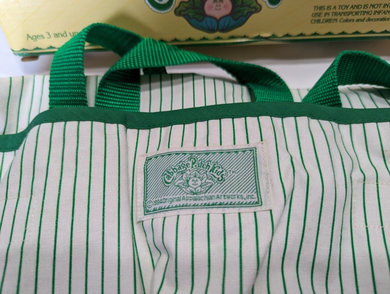Vintage Cabbage Patch Kids Doll's Kid Carrier by Coleco #3920, Original ...