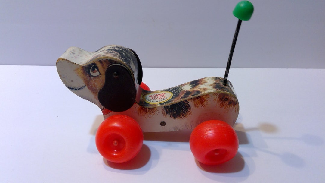 Vintage 1965 Fisher Price Little Snoopy Pull Toy - Etsy