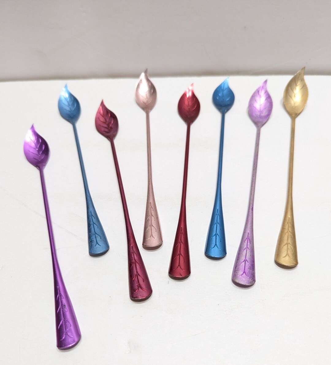 Vintage Anodized Aluminum, Mid-century Modern, Multicolored, Tall Stirs ...