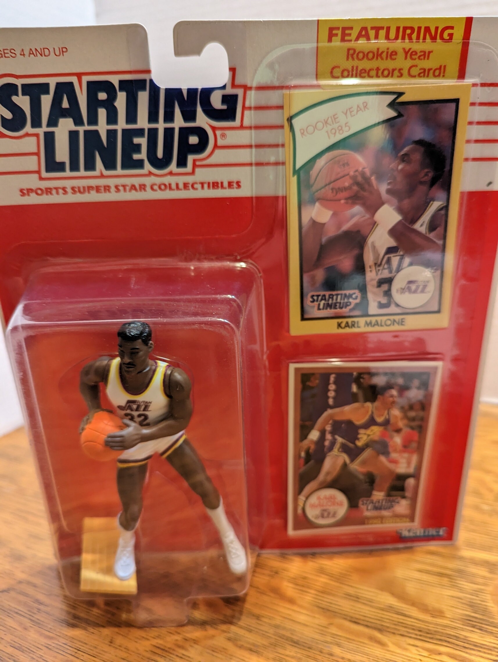 Karl "the Postman" Malone Utah Jazz Starting Lineup NBA Figure ...